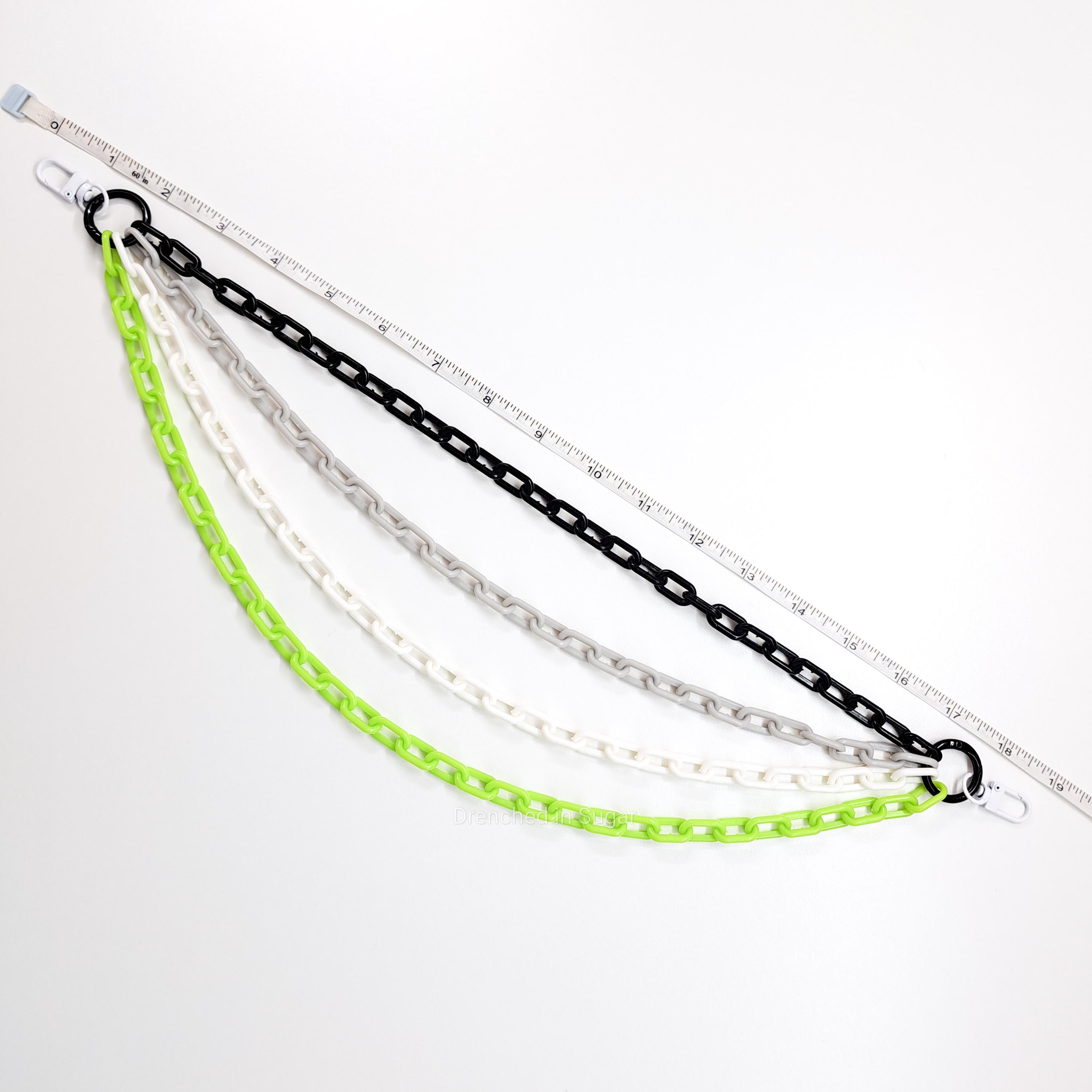 Colorful Layered Clip-on Plastic Chain, Kawaii Wallet Chain, Agender ...