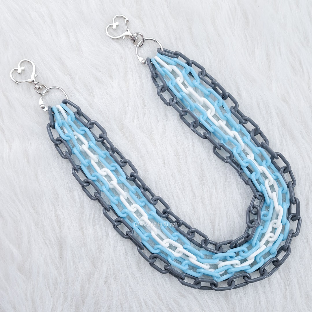 Colorful Layered Clip-on Chain, Cute Wallet Chain, Rainbow Pride Color ...