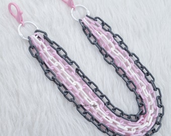 Colorful Layered Clip-on Chain, Cute Wallet Chain, Rainbow Pride Color ...