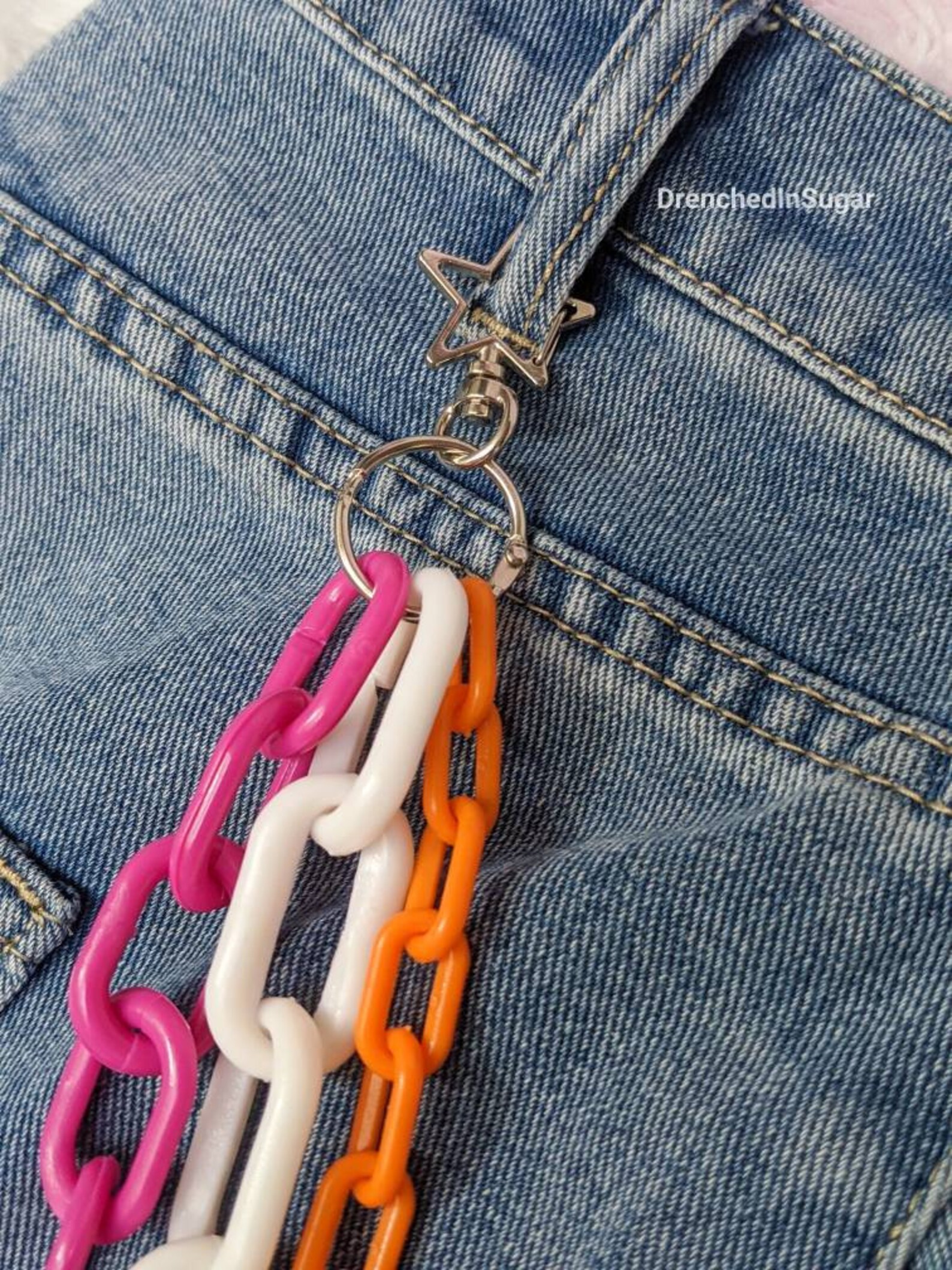 Colorful Layered Pants Chain Cute Wallet Chain Rainbow Pride - Etsy