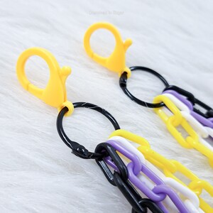 Colorful Layered Clip-on Chain, Cute Wallet Chain, Rainbow Pride Color ...