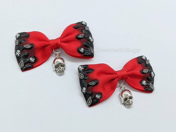 Kawaii Goth Bows Red Dead Demons Sprinkle Candy Drip Hair - Etsy