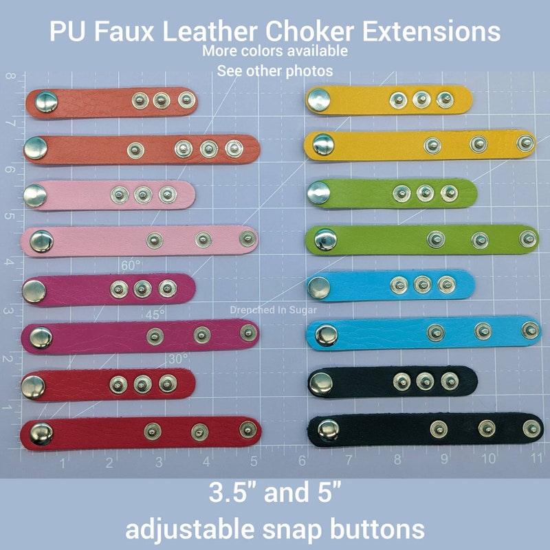 Faux Leather Choker Green - Etsy