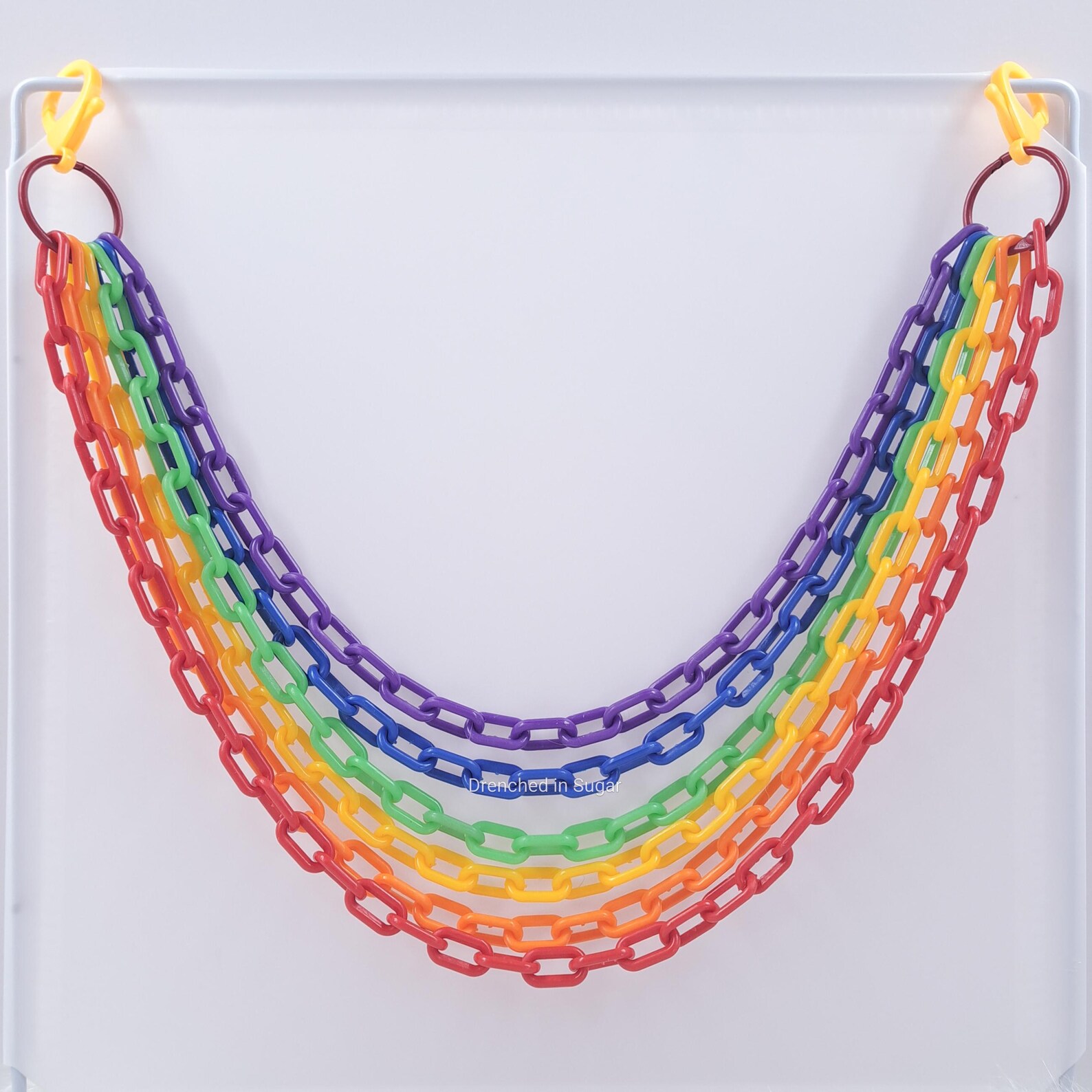 Colorful Layered Clip-on Chain, Cute Wallet Chain, Rainbow Pride Color ...