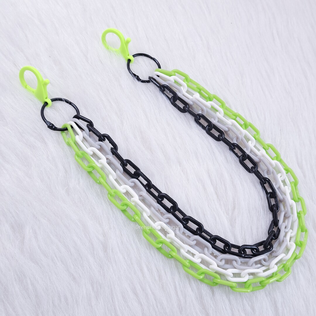 Colorful Layered Clip-on Chain, Cute Wallet Chain, Rainbow Pride Color ...