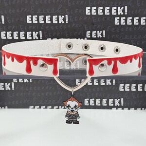 Scary Killer Bloody Choker Necklace, Cute Spooky Halloween Collar ...