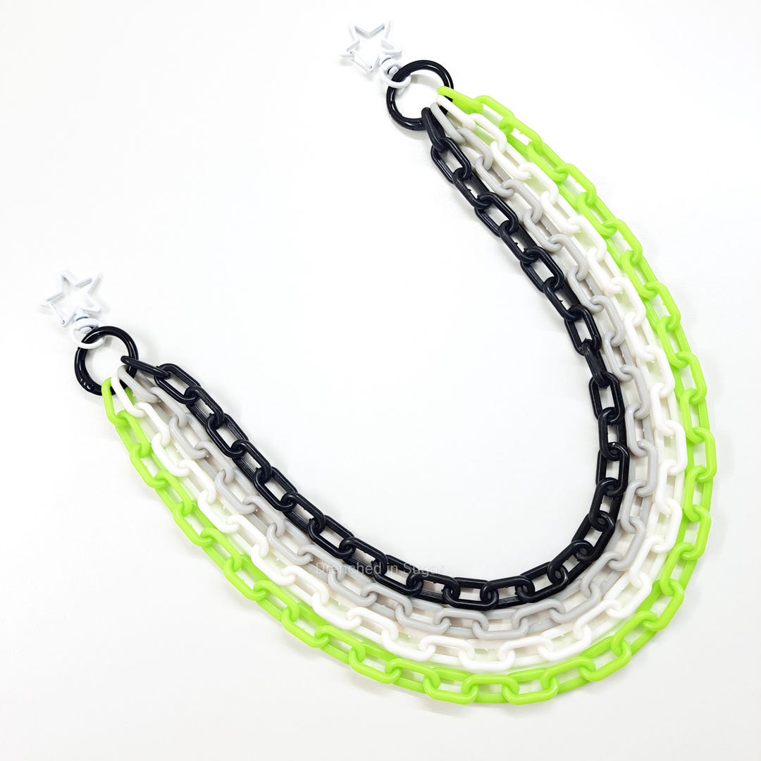 Colorful Layered Clip-on Chain, Cute Wallet Chain, Rainbow Pride Color ...