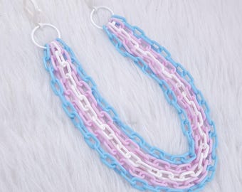 Colorful Layered Clip-on Chain, Cute Wallet Chain, Rainbow Pride Color ...