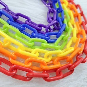 Colorful Layered Clip-on Chain Cute Wallet Chain Rainbow - Etsy