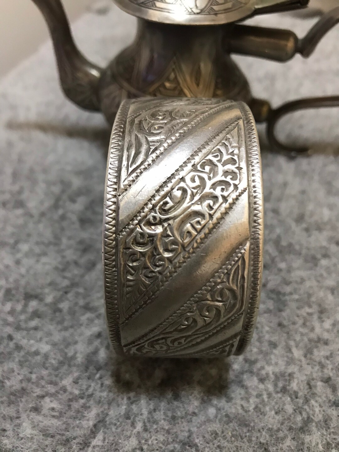 Antique Berber Silver Bracelet From Morocco,antique Handmade Bracelet ...