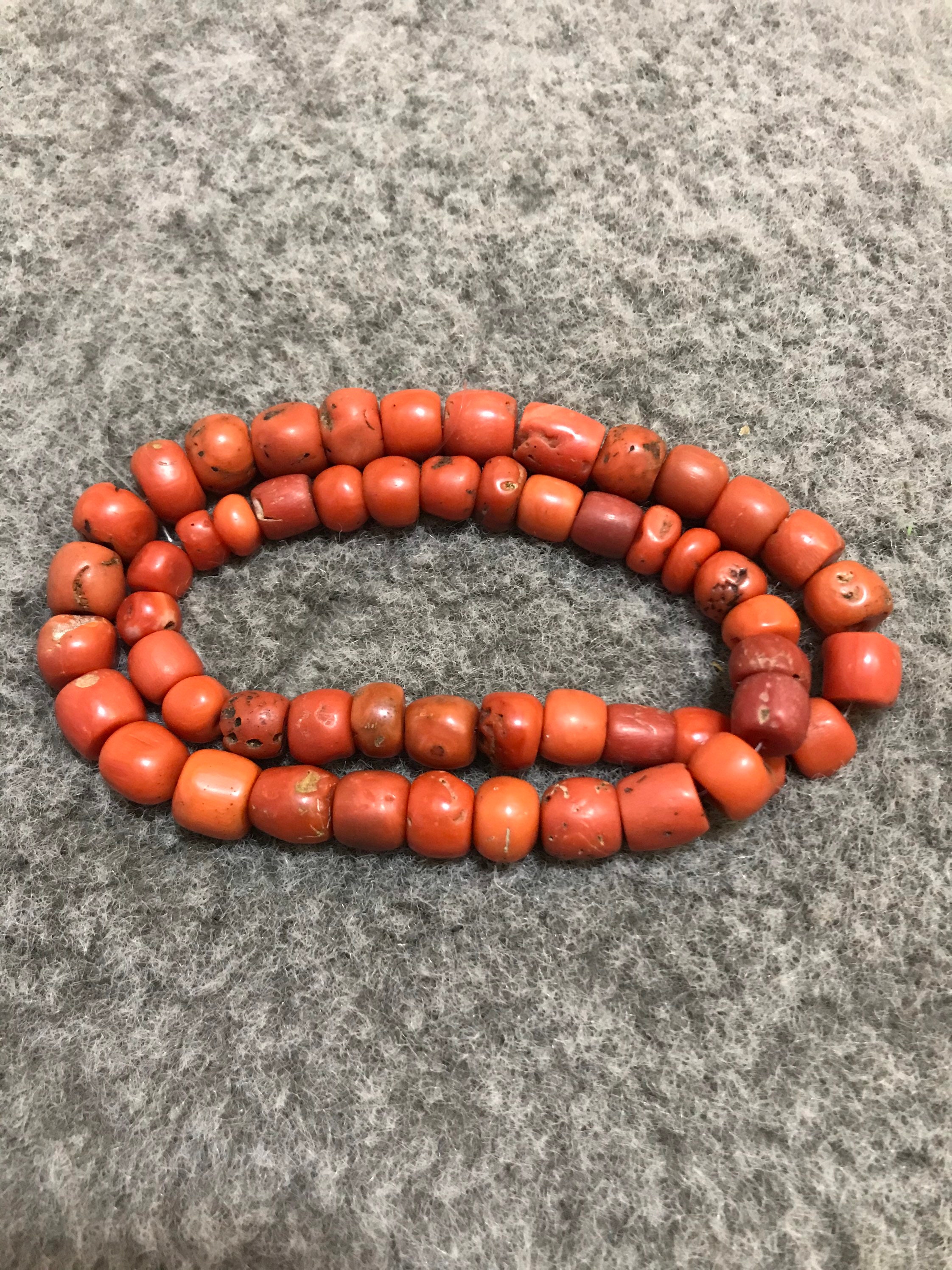 Old Moroccan Natural Coral Beads,antique Natural Coral Beads,rare Old ...