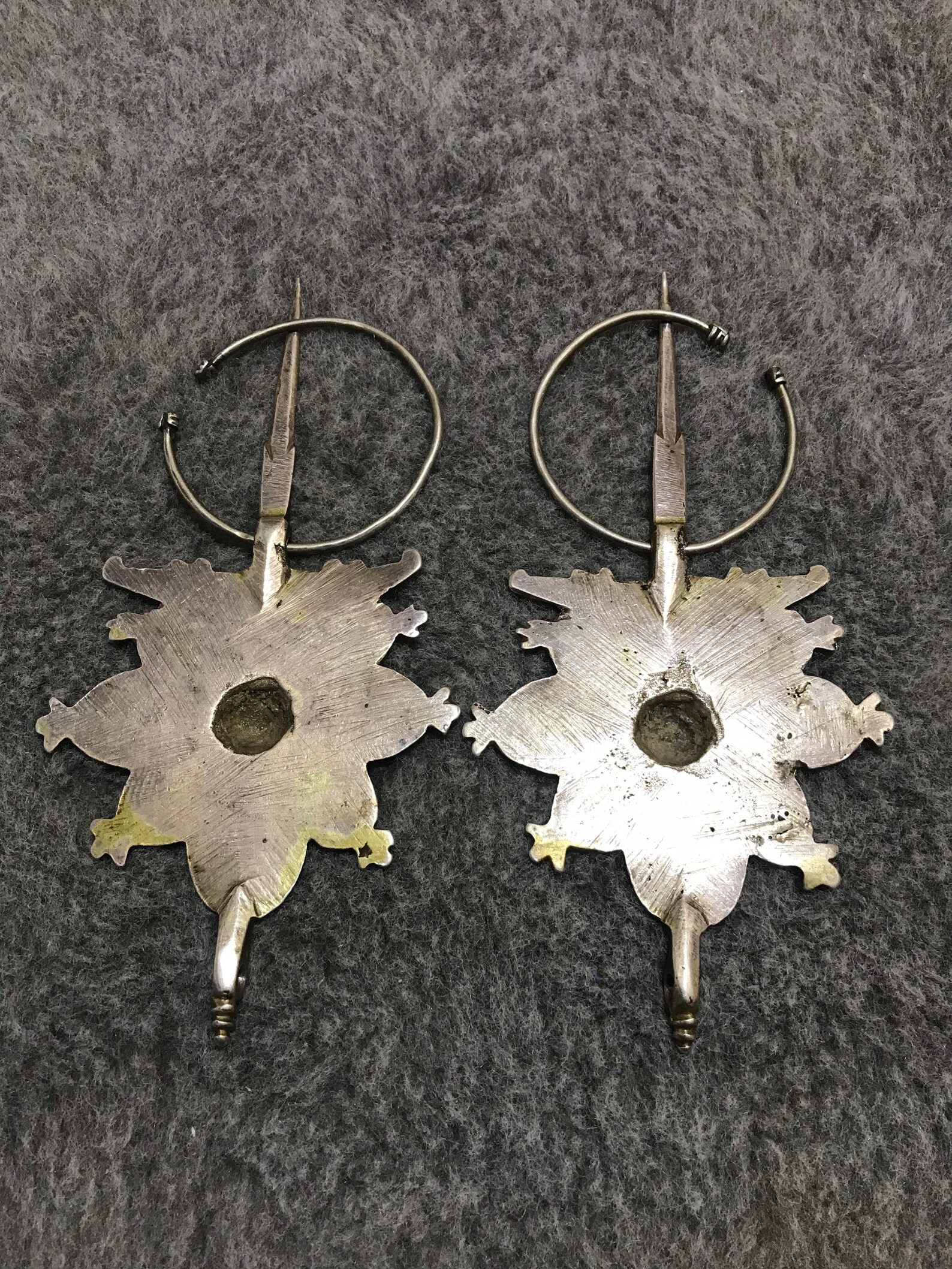 Old Berber Silver Fibula From Morocco (ait Haddidou),antique Pair ...