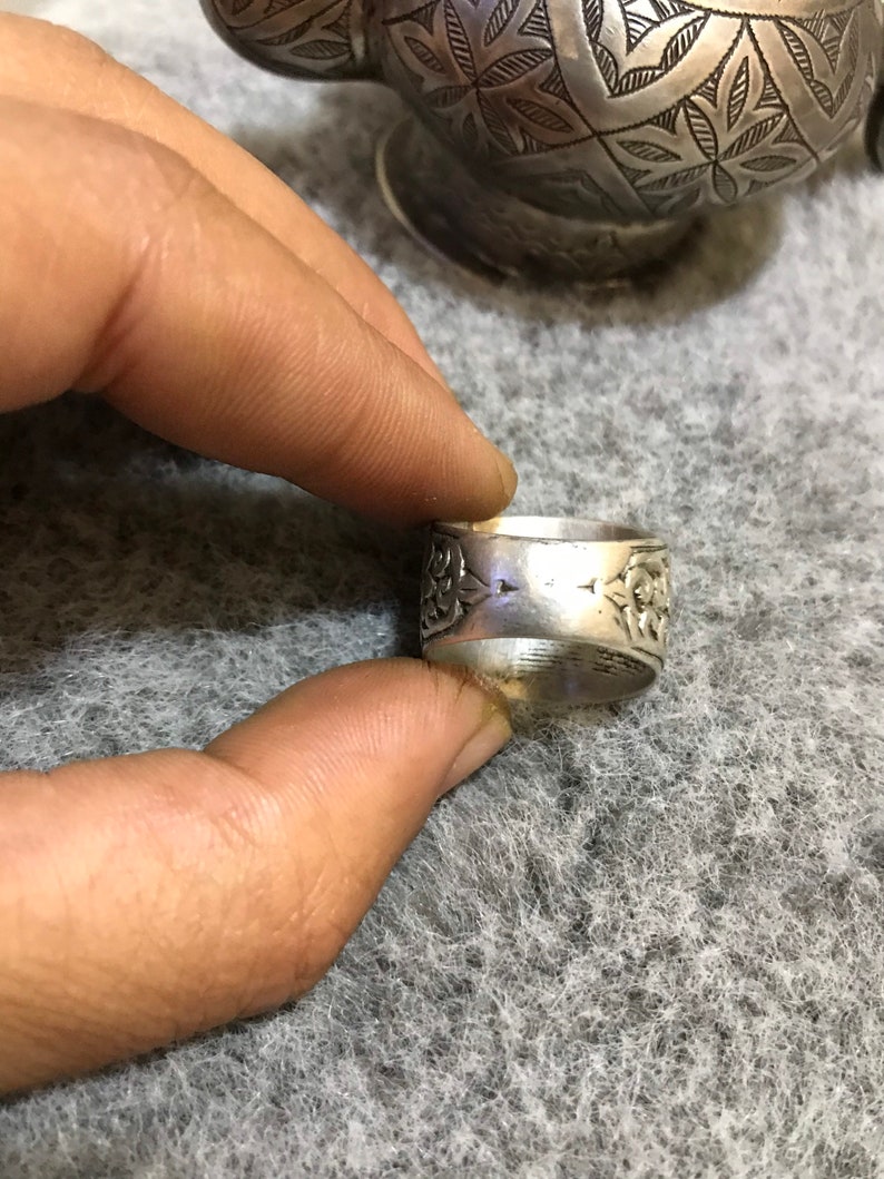 Old Berber Silver Ring From Morocco,handmade Berber Ring, Sizeus:10 ...