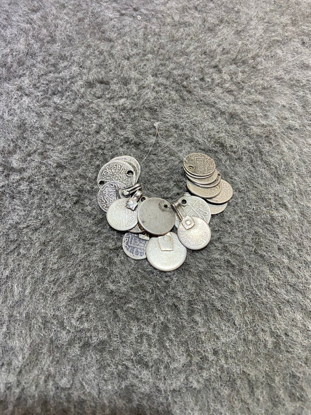 Set of 20 Antique Small Silver Coins From Morocco,old Moroccan Silver ...