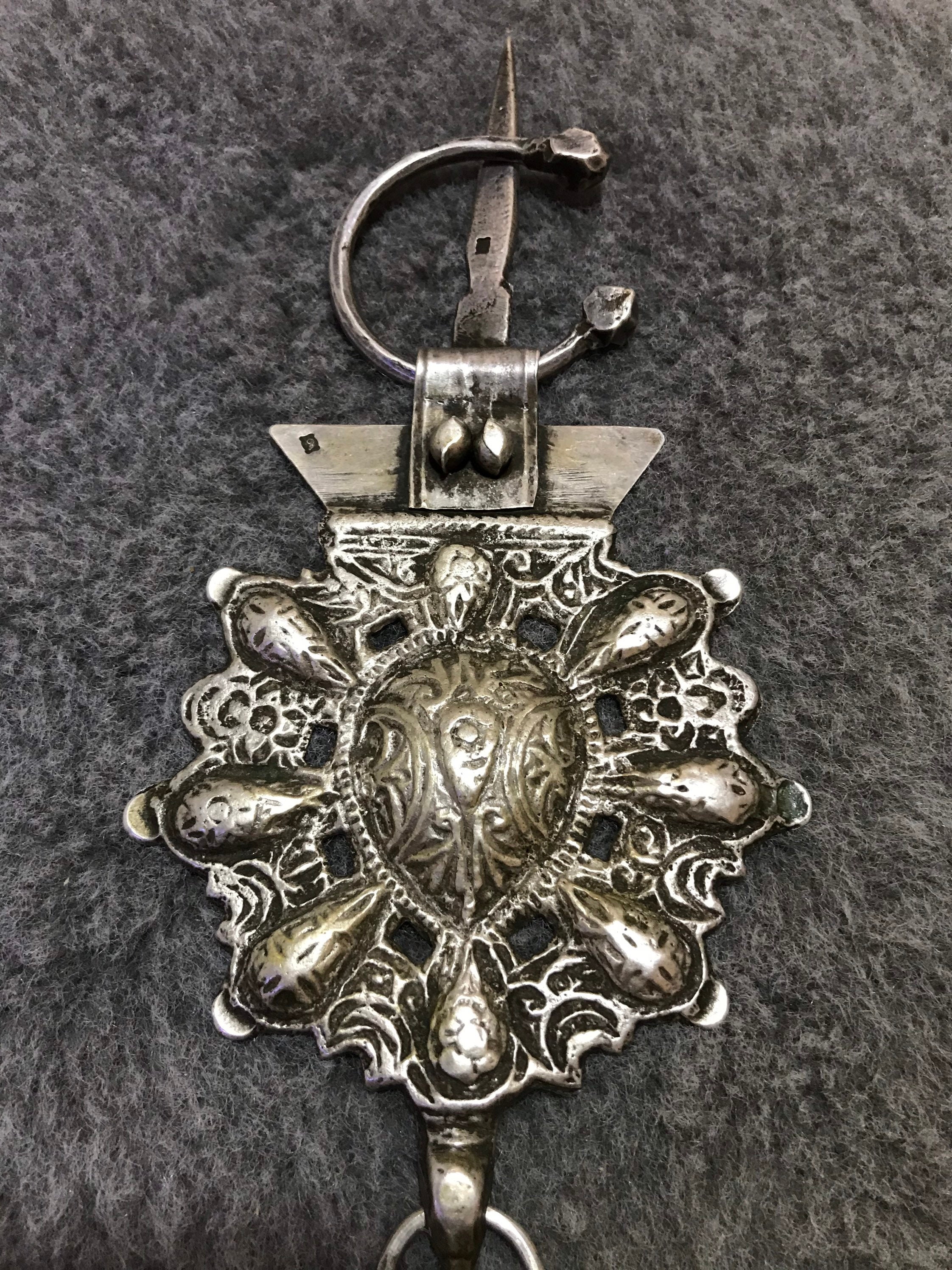 Old Large Rare Fibulae From Morocco (nador),antique Pair Fibulae,berber ...