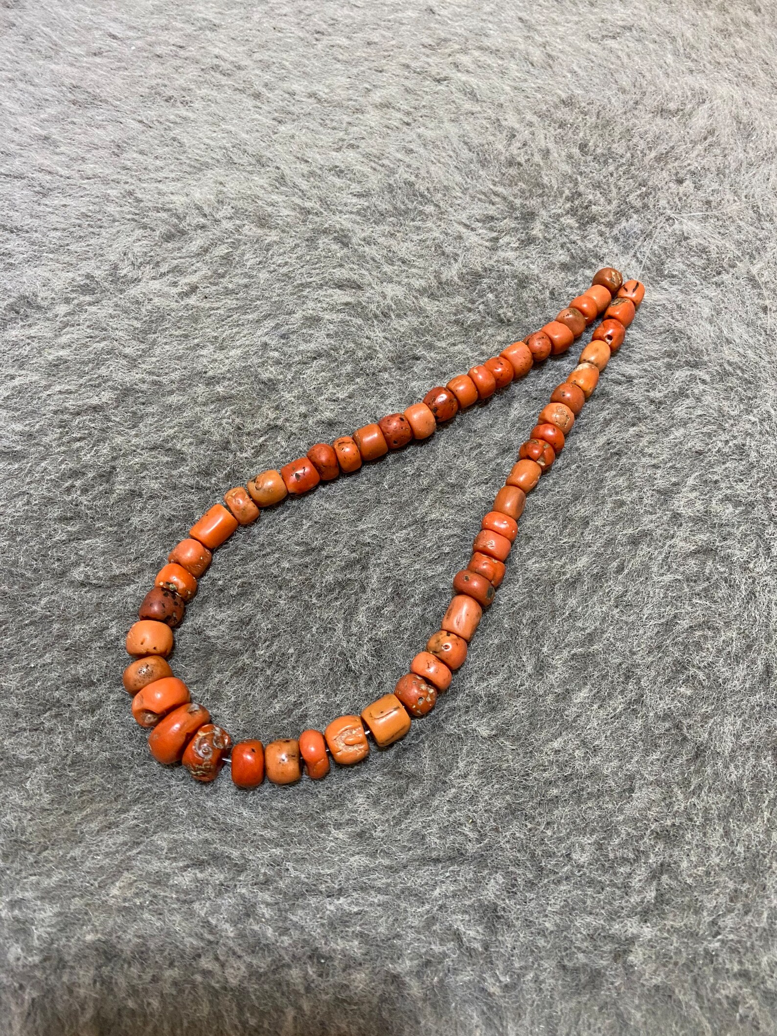 Old Moroccan Natural Coral Beads, Old Berber Coral for Necklaces ...