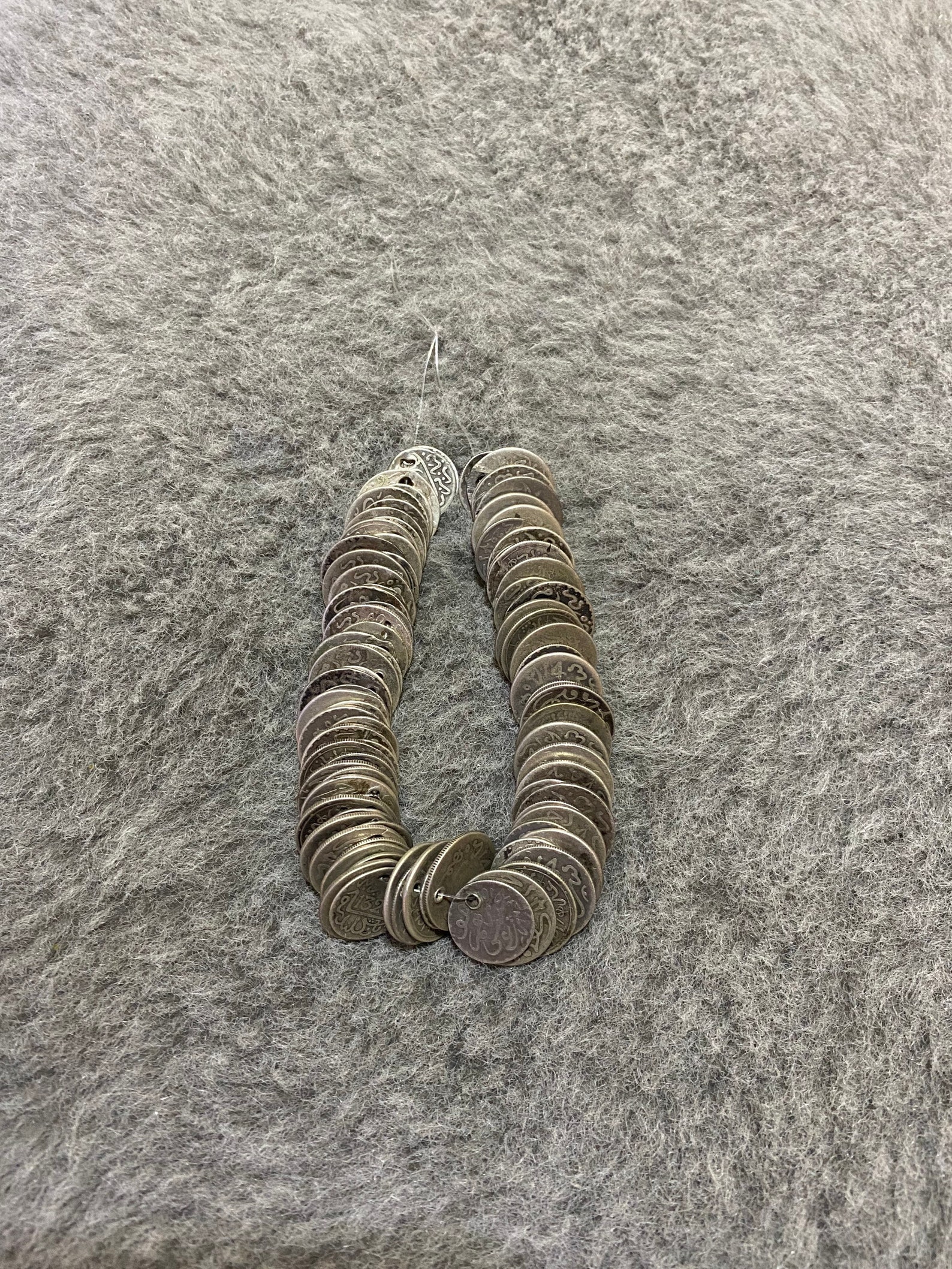 Morocco Set of 100 Old Berber Silver Coins Pendantsantique - Etsy