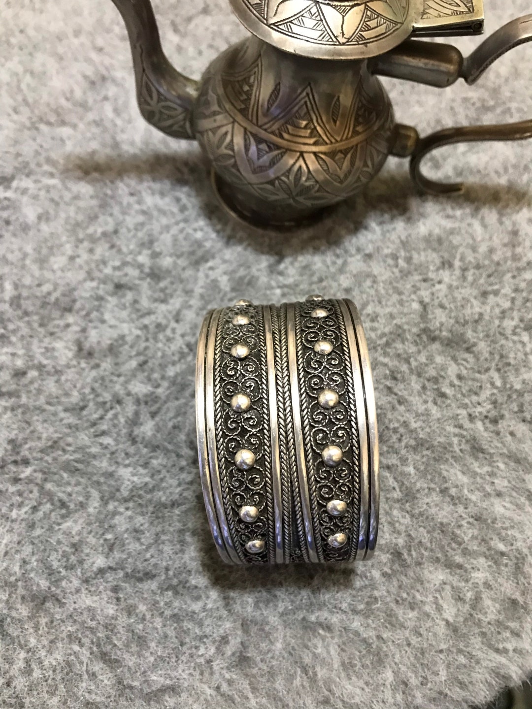 Handmade Berber Silver Bracelet From Morocco,berber Bracelet,handmade ...
