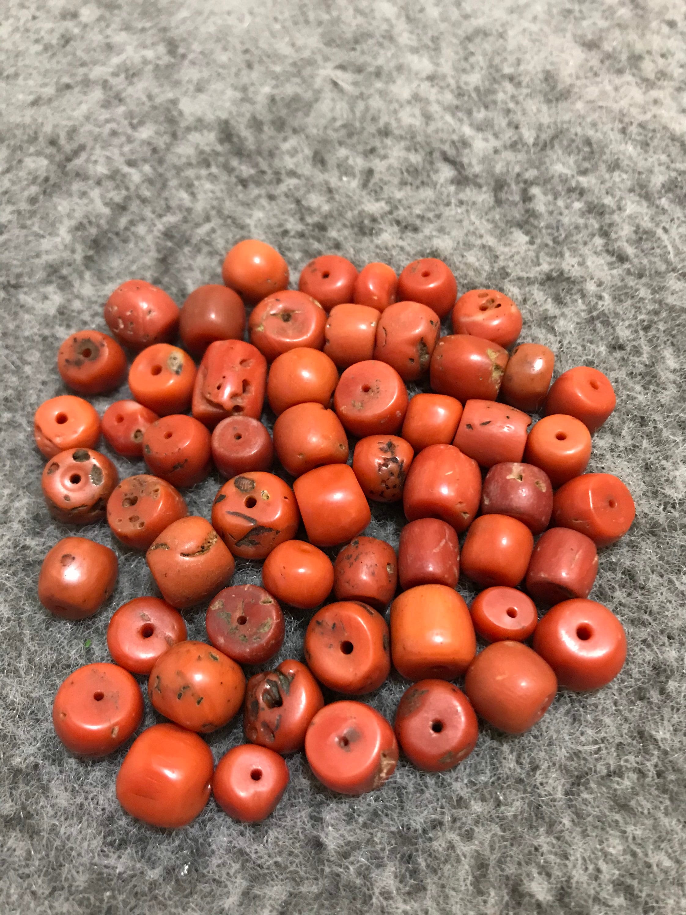 Old Moroccan Natural Coral Beads,antique Natural Coral Beads,rare Old ...