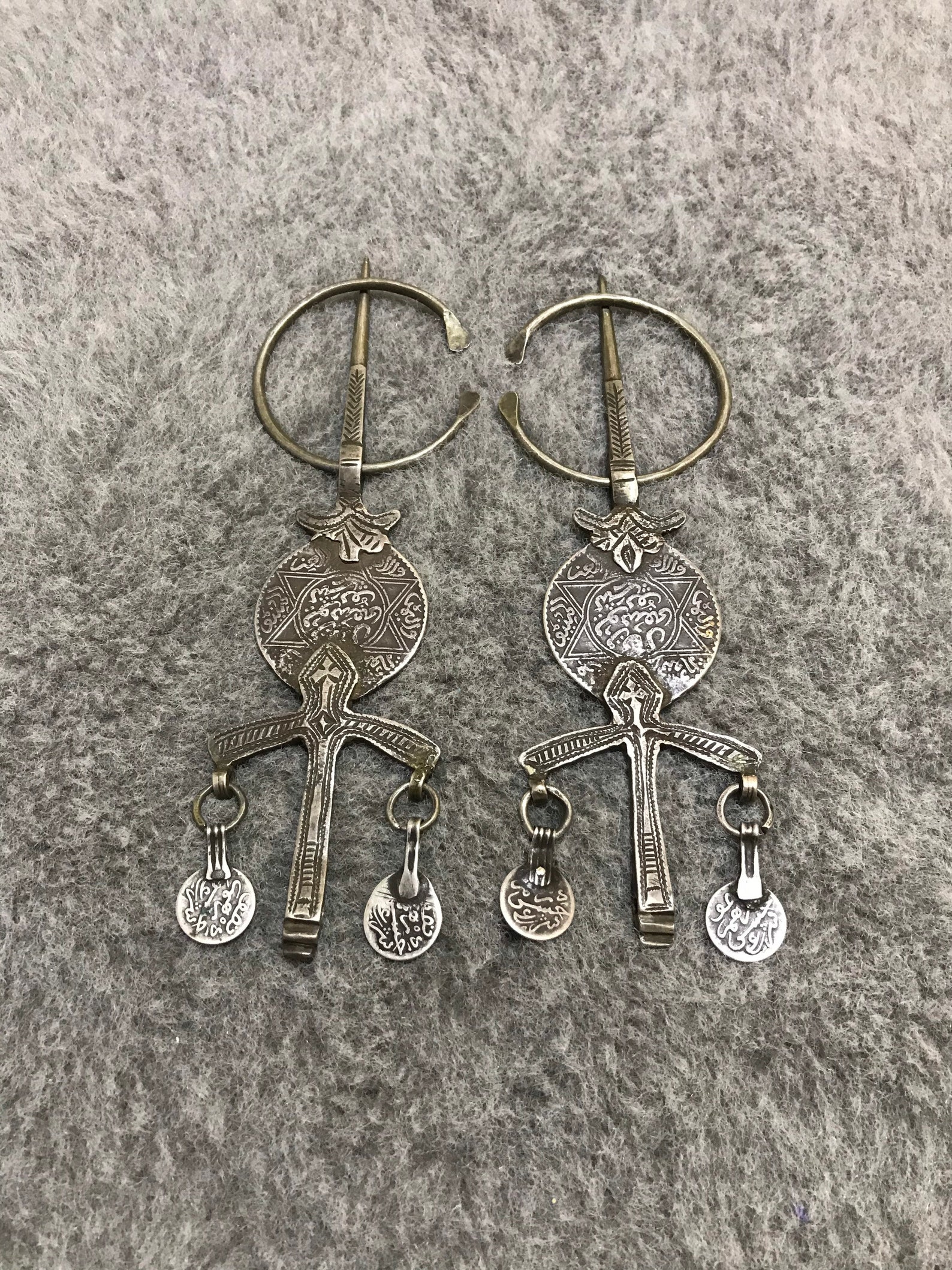 Old Berber Silver Fibula From Moroccoberber Tezrzaiantique - Etsy