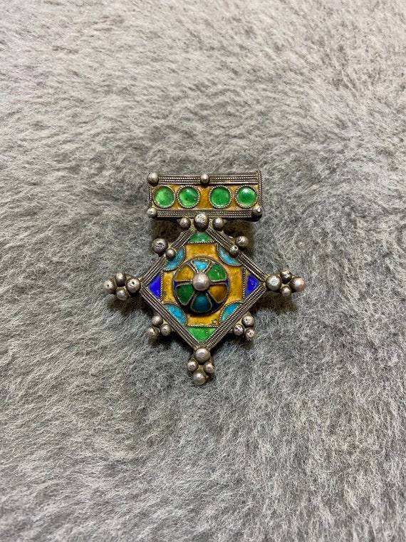 Antique Berber Silver Cross From Morocco,Moroccan Ber… - Gem