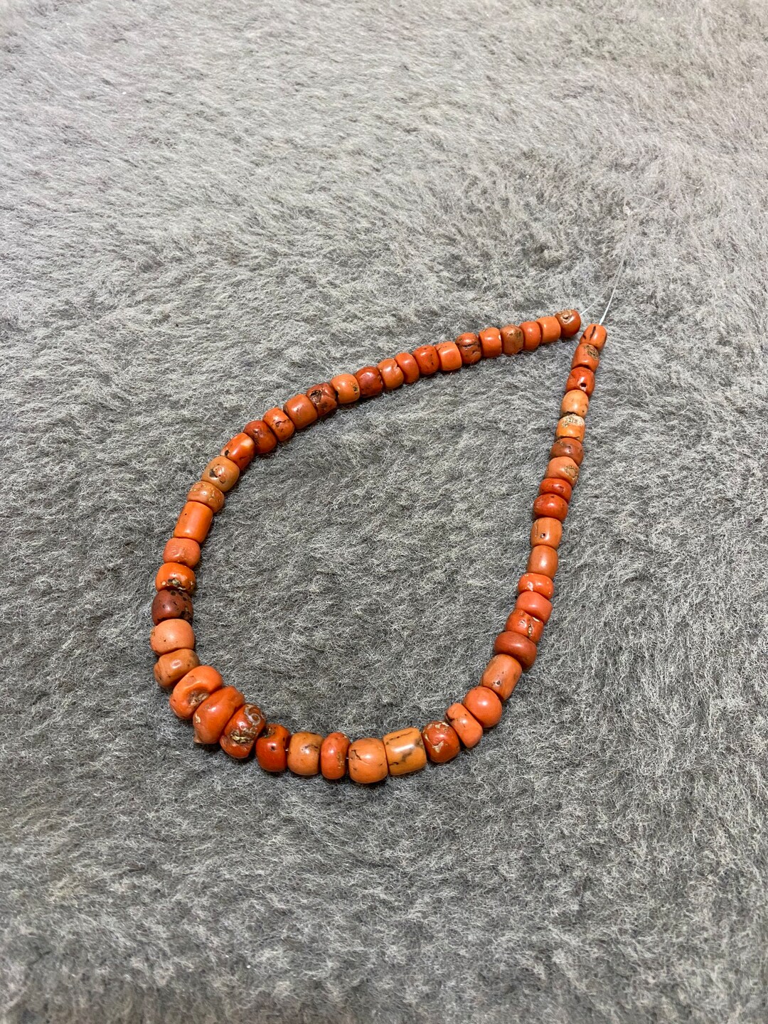Old Moroccan Natural Coral Beads, Old Berber Coral for Necklaces ...