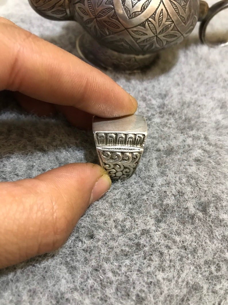 Old Berber Silver Ring From Morocco,handmade Berber Ring, Sizeus:10 ...