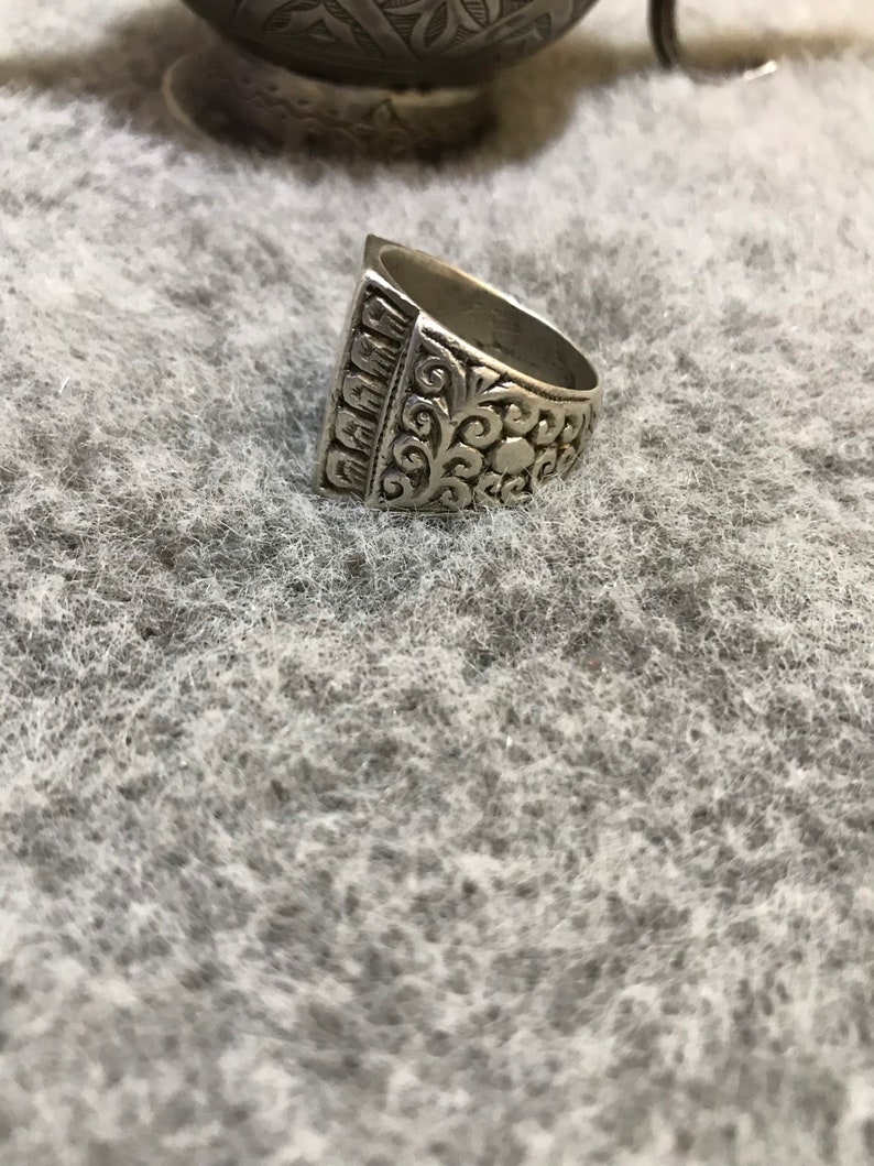 Old Berber Silver Ring From Morocco,handmade Berber Ring, Sizeus:10 ...
