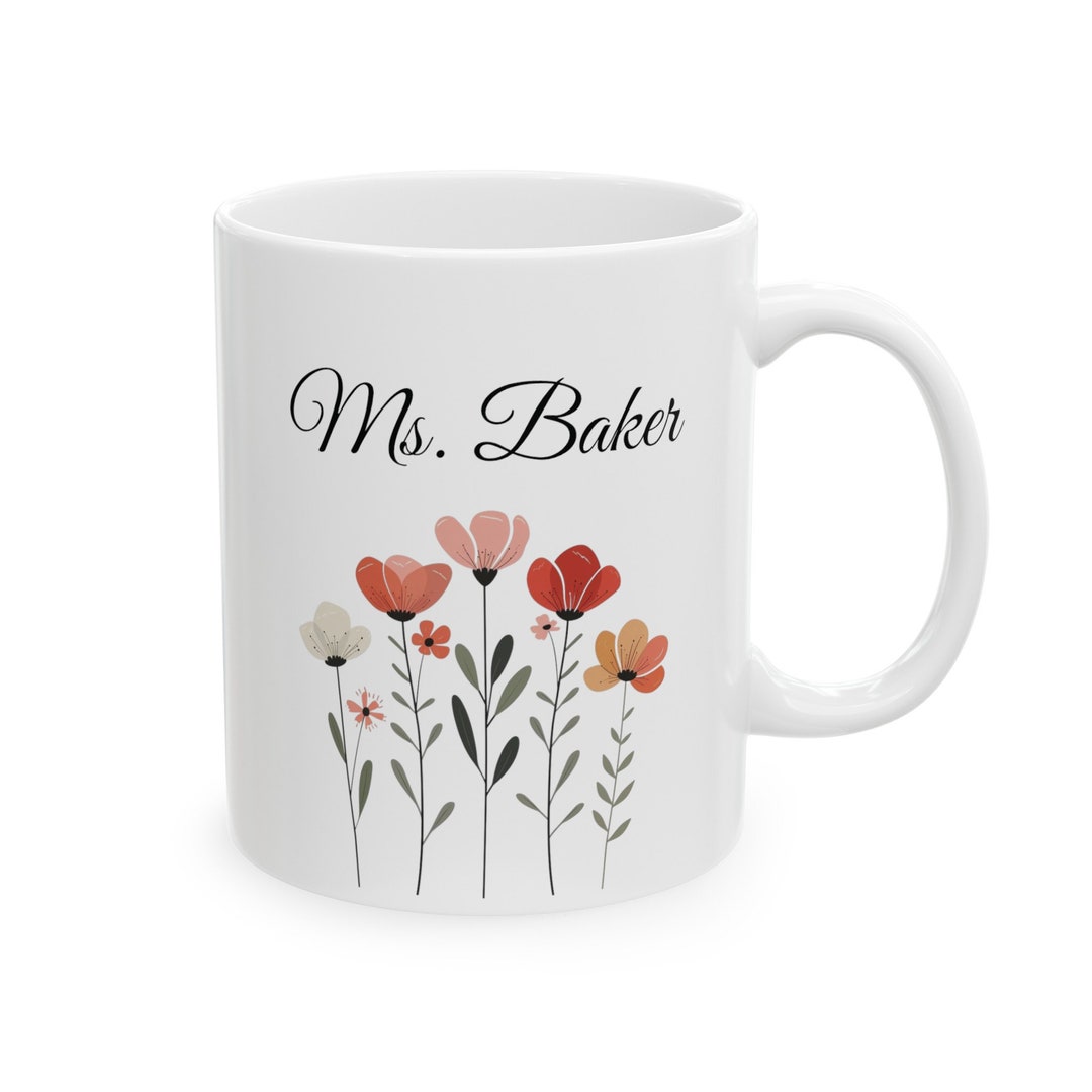 Personalized Mug, Personalized Teacher Mug, Teachers, Coworker Gift ...