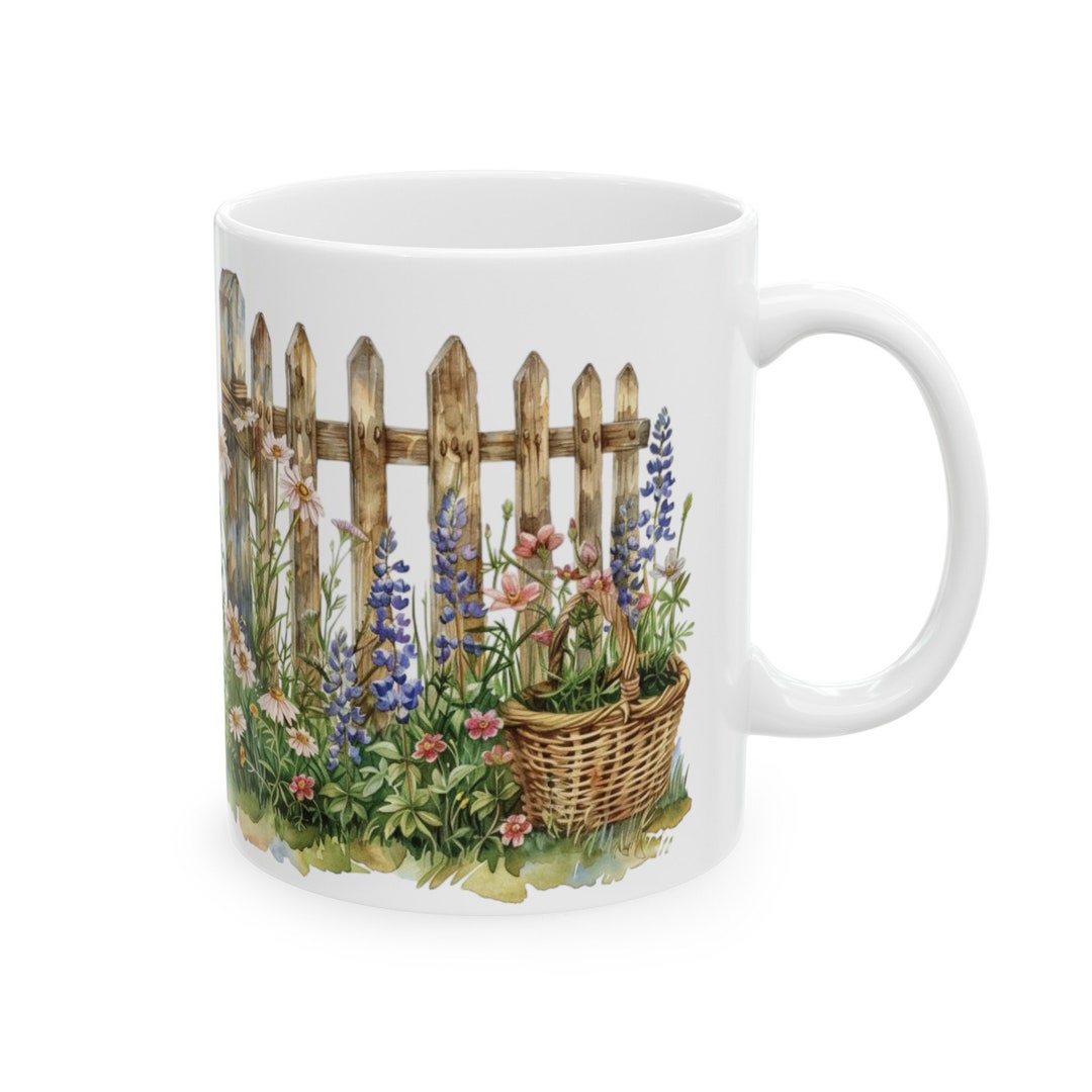Cottage Flowers Mug, Gardener Mug, Garden Mug, Wildflowers Mug ...