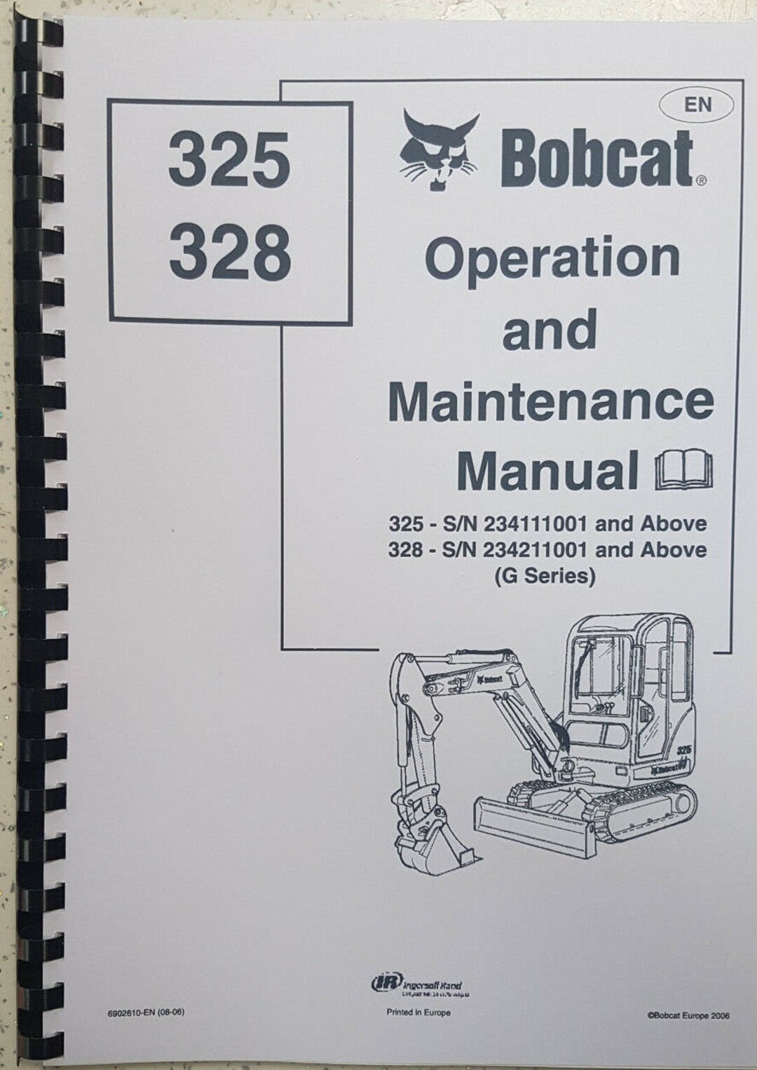 Bobcat 331 Excavator Manual