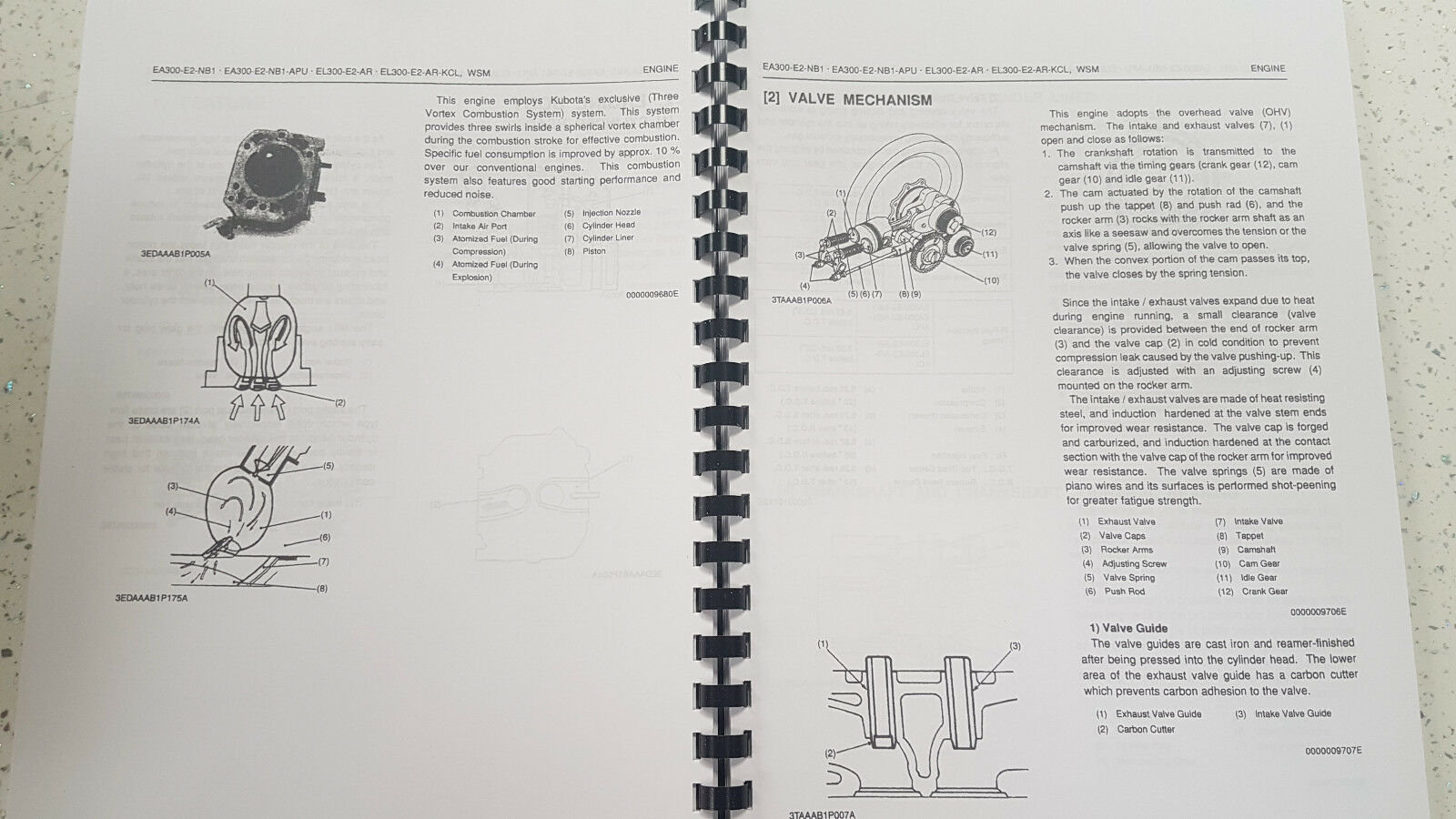 Kubota Ea300 El300 Diesel Engine Workshop Manual 2005 Edition Reprinted ...