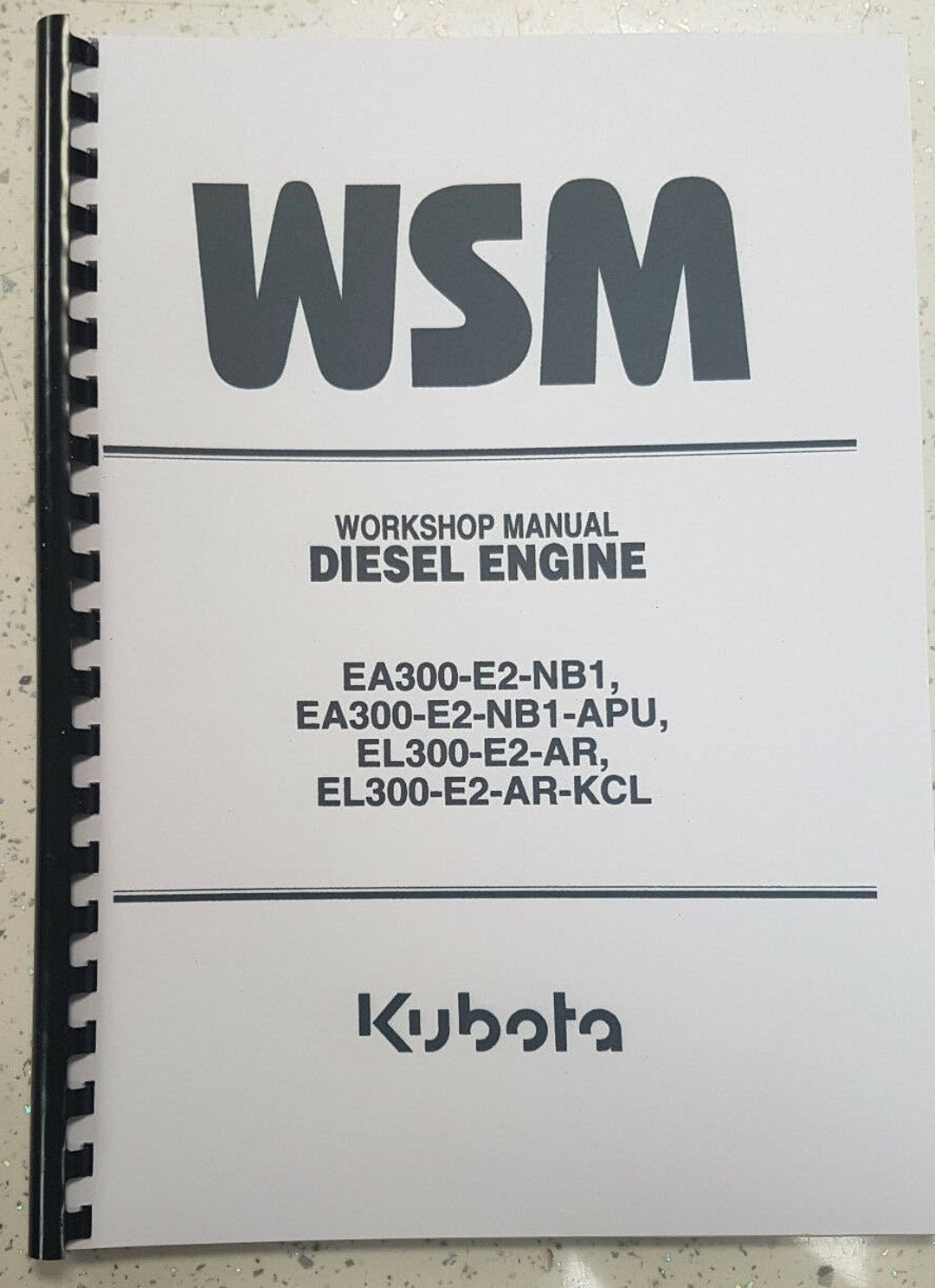Kubota Ea300 El300 Diesel Engine Workshop Manual 2005 Edition Reprinted ...