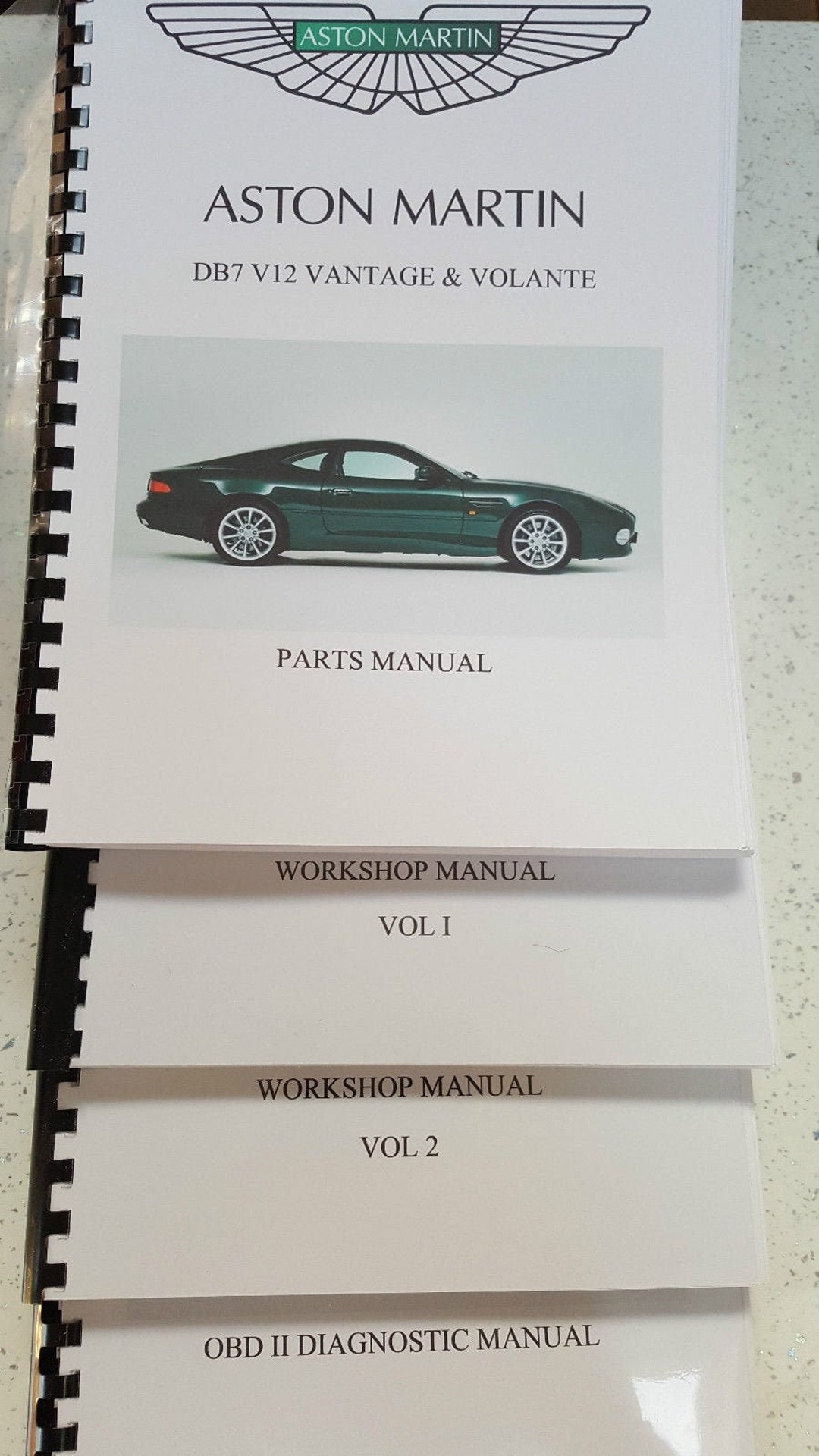 Aston Martin DB7 V12 Vantage & Volante Workshop Manual Parts Manual and ...