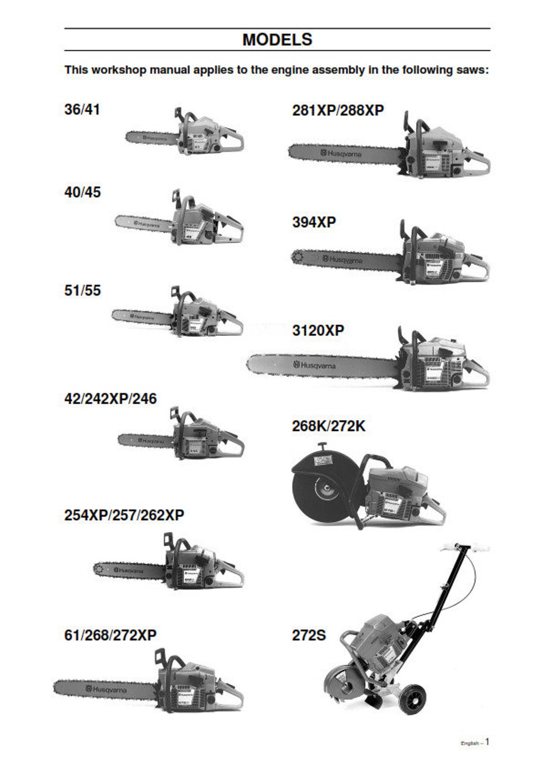 Husqvarna Chainsaw Diagram
