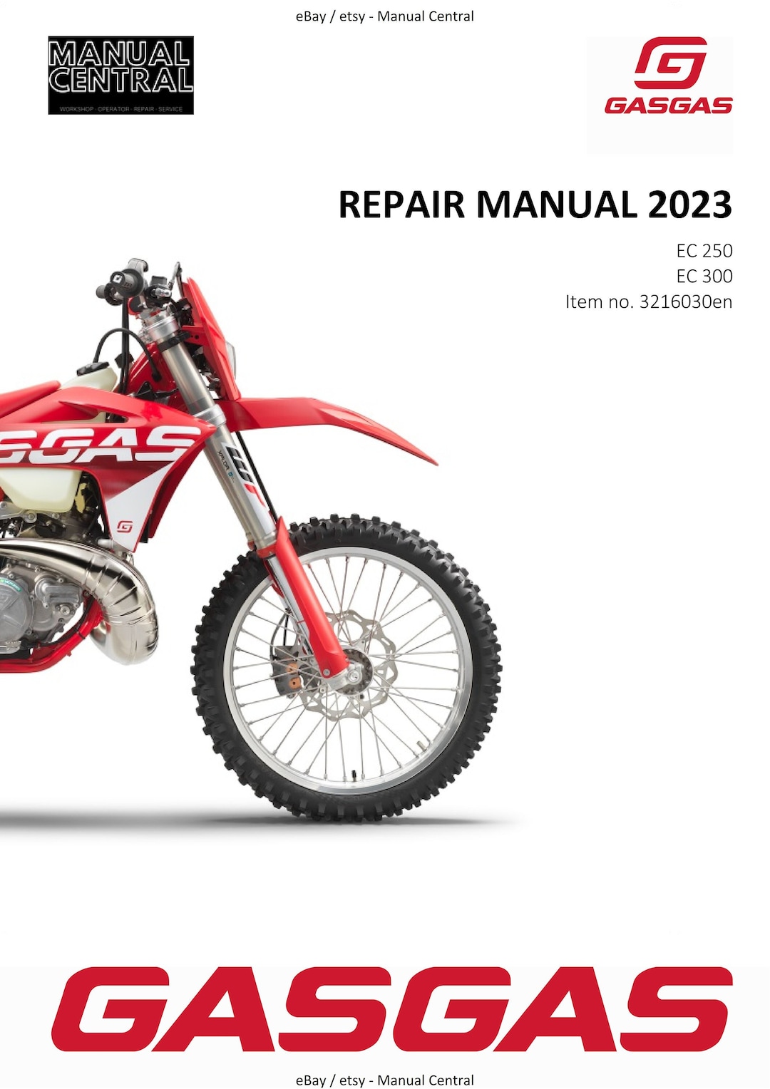 Gasgas 2023 EC 250 EC 300 Workshop Service Repair Manual Reprinted - Etsy