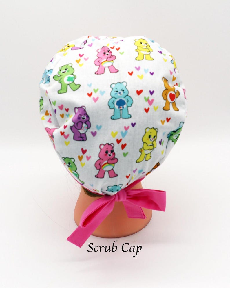 Care Bear Scrub Cap: Cotton Nurse Ponytail or Traditional - Etsy