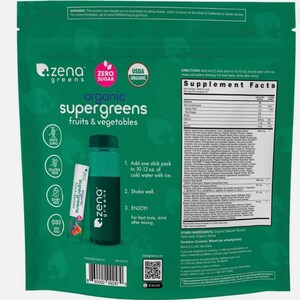 Zena Organic Super Greens Powder, 45 Packets - Etsy