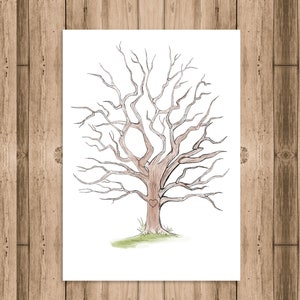 Fingerprint Tree Printable Instant Download Anniversary - Etsy