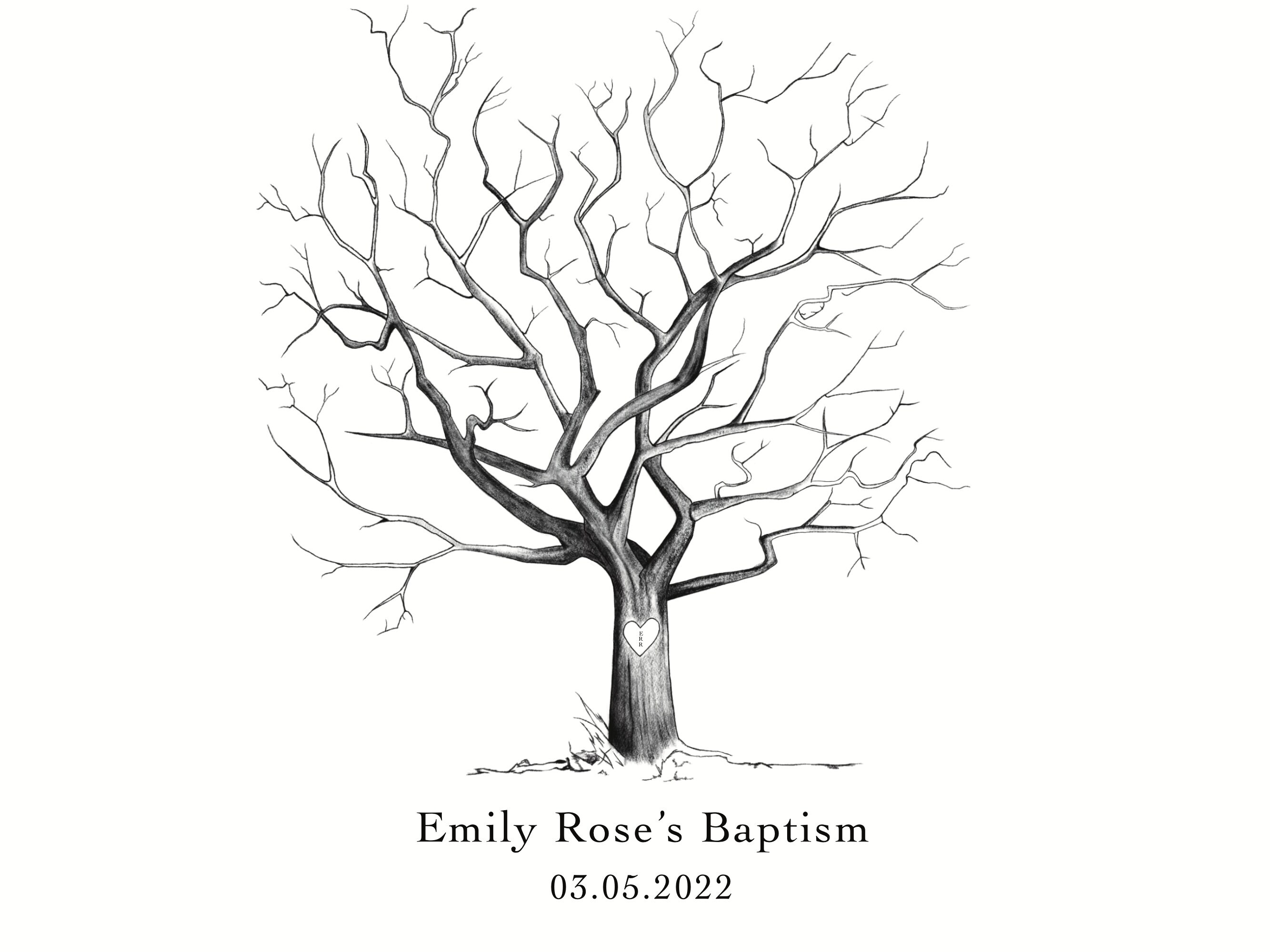 Fingerprint Family Tree Printable Instant Download | Etsy UK