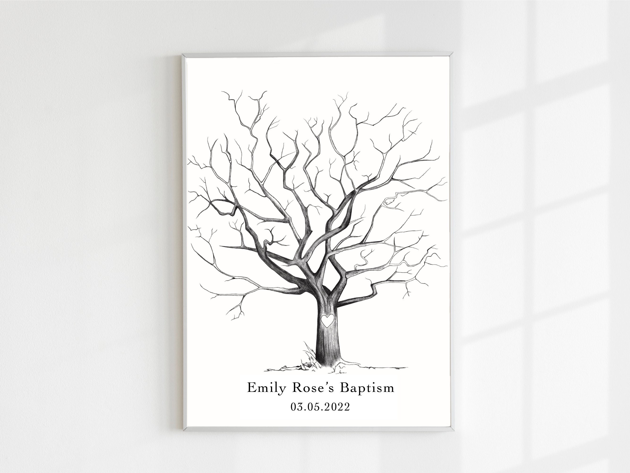 Fingerprint Family Tree Printable Instant Download | Etsy UK
