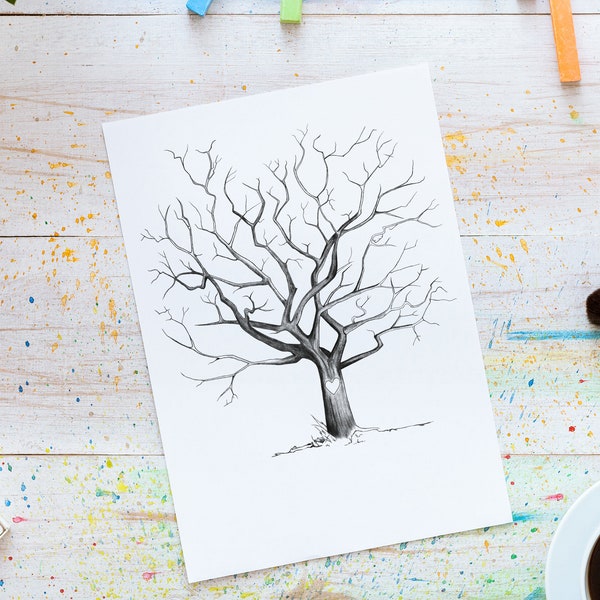 Tree Guest Book - Etsy