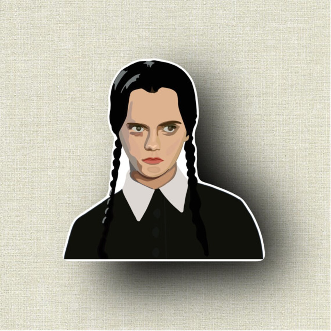 Wednesday Addams Sticker from The Addams Family | Etsy