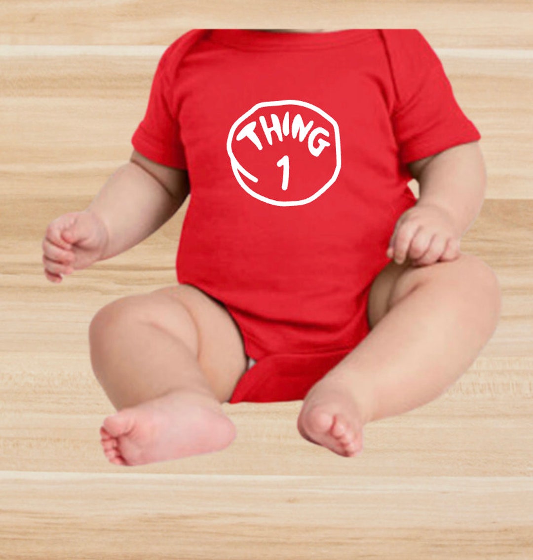 Baby Newborn Onesie, Thing One, Dr Seuss, Cat and the Hat - Etsy