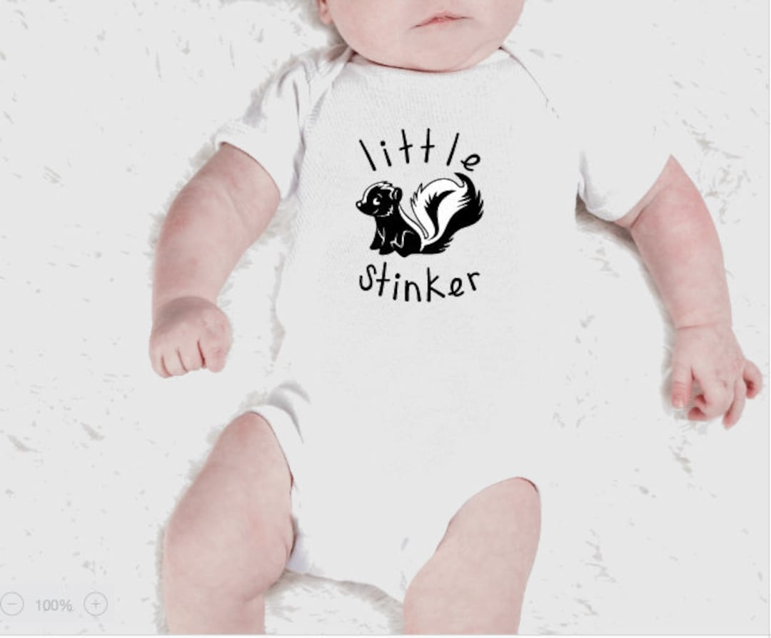 Kleiner Stinker, Baby Neugeborene Strampelanzug, Alltag Stinktier ...