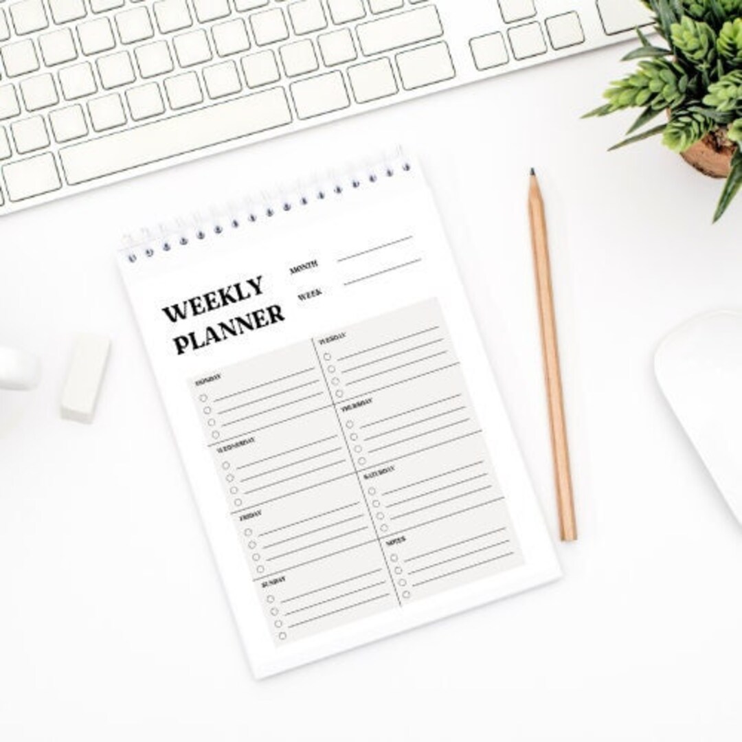 Weekly Digital Planner, Weekly Planner, Digital Download, Simple ...