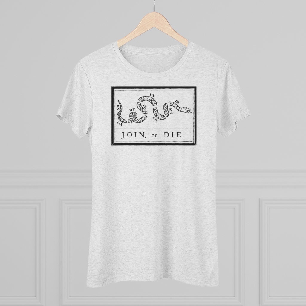 Join or Die Modern 10th Amendment Nullification Women's Triblend Tee T ...
