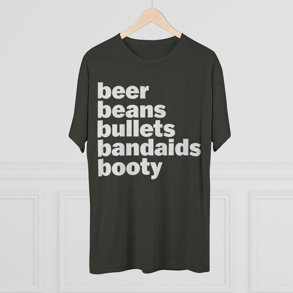 Apocalypse Checklist Beer Beans Bullets Bandaids Booty Prepper | Etsy UK