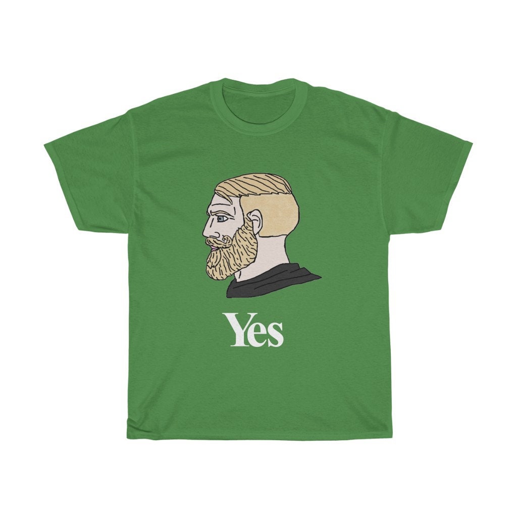 Based Chad Meme Yes Unisex Heavy Cotton Tee Shirt T-shirt - Etsy