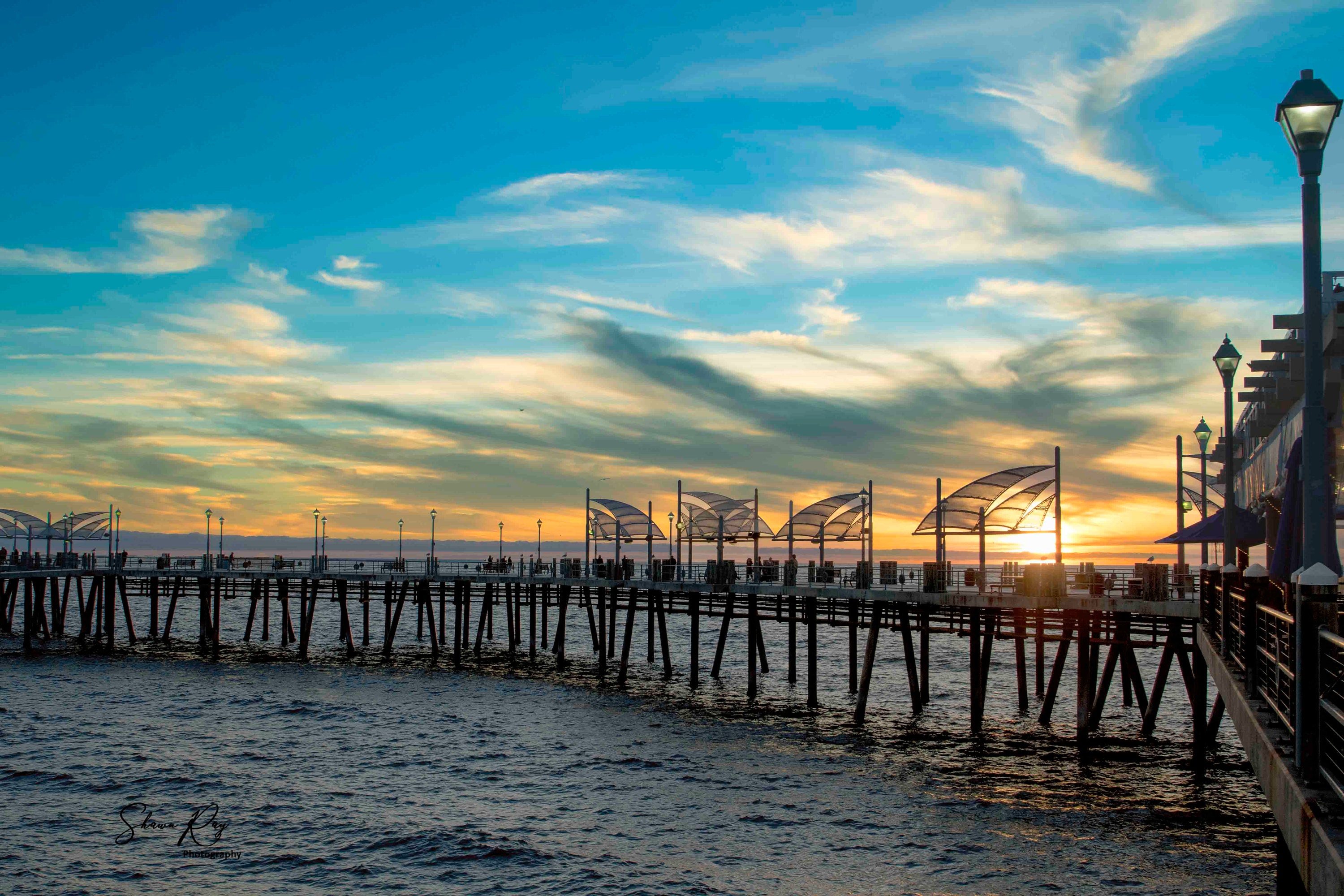 Redondo Beach Pier, California at Sunset - Etsy
